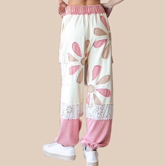 Oli & Hali | Pants & Jumpsuits | Oli Hali Mineral Wash Patchwork Jogger ...